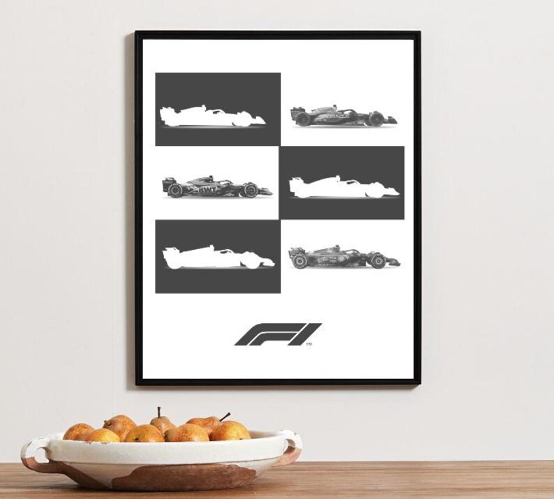 Printable F1 Art, Digital Art, F1 Car Design, 4k Image, Grey F1 Car ...