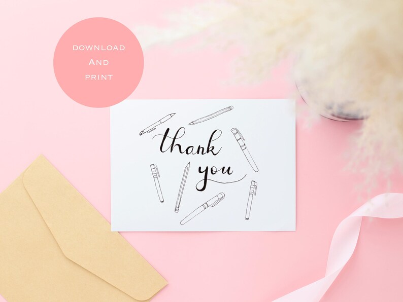 Teacher Thank You Card, DIY Coloring Page, School Staff Appreciation ...