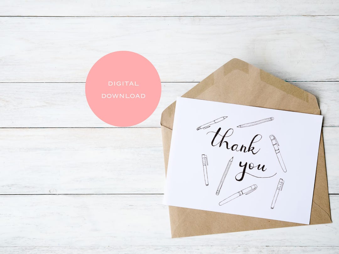 Teacher Thank You Card, DIY Coloring Page, School Staff Appreciation ...