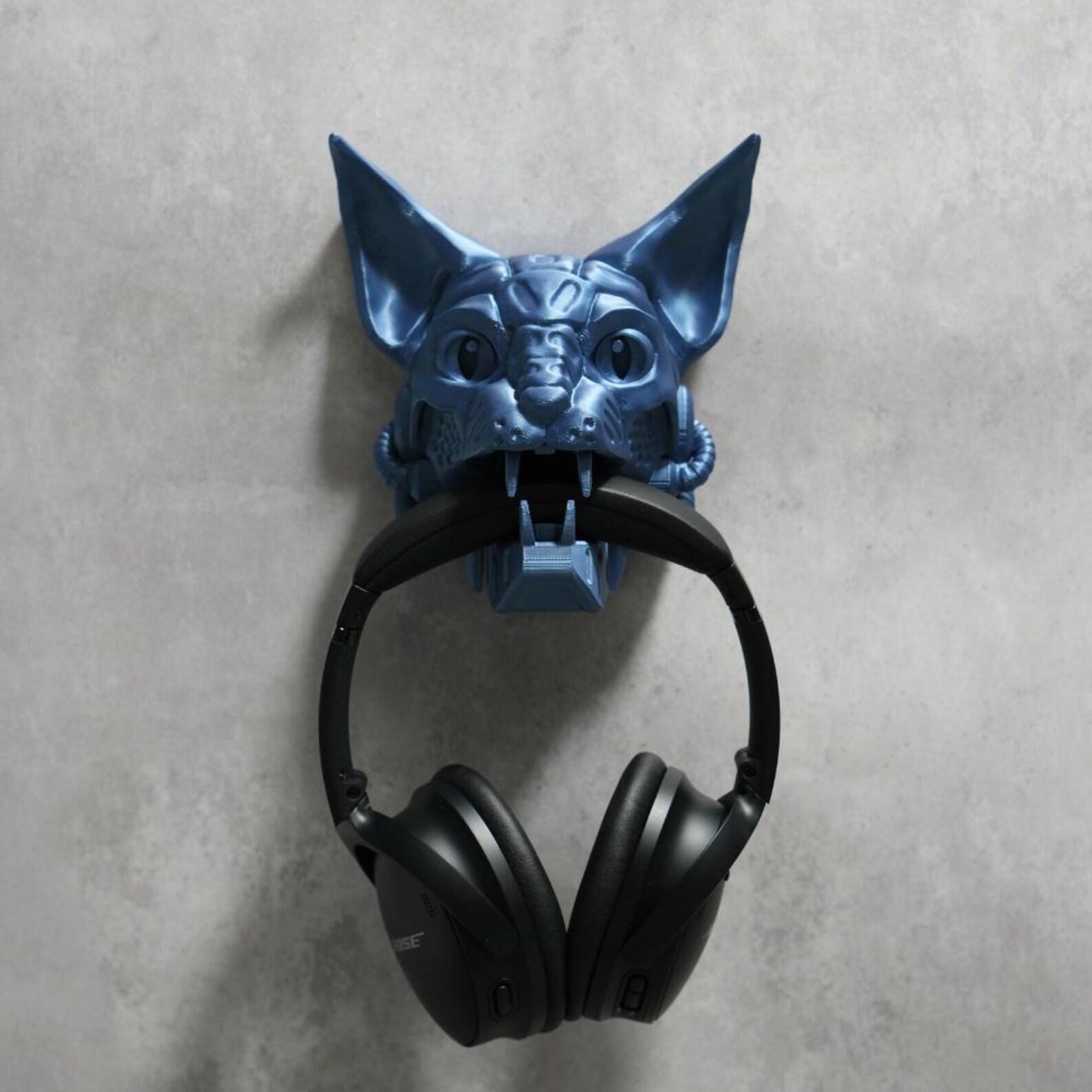 Cyber Cat Headphone Holder – Movable Jaw & Retractable Teeth | 3D ...