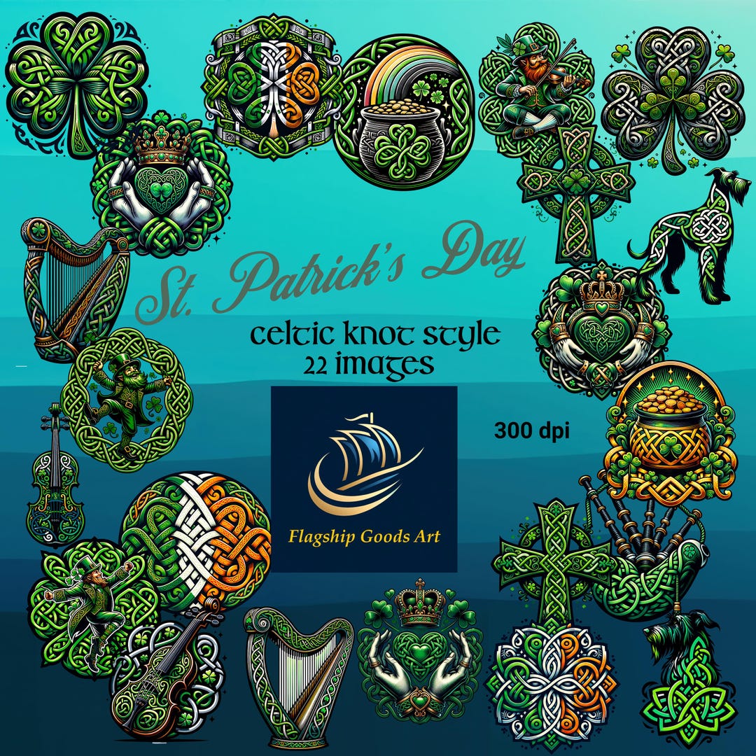 St. Patrick's Day Celtic Knot Clip Art - Etsy