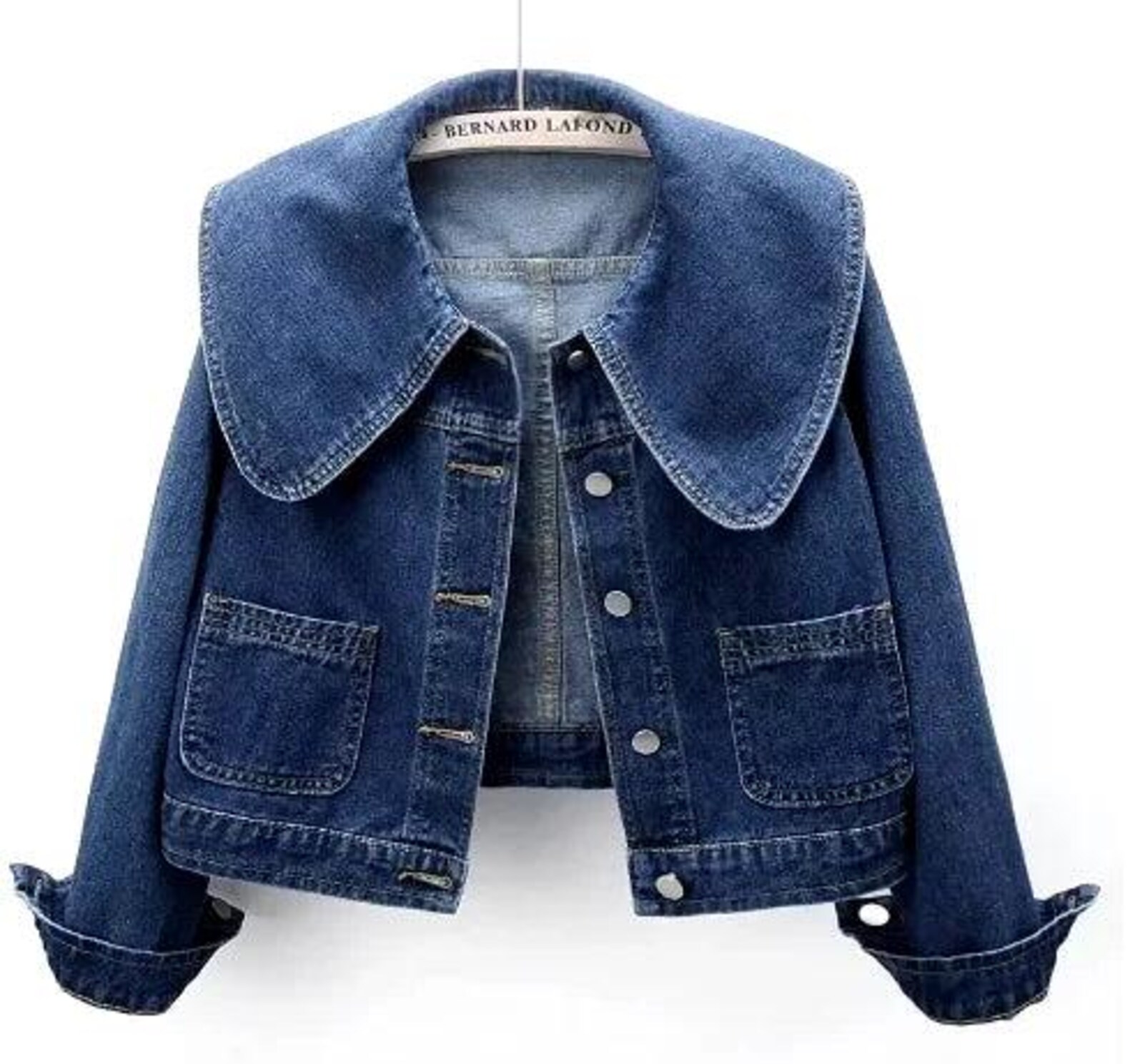 Vintage Denim Peter Pan Jacket for Women - Etsy