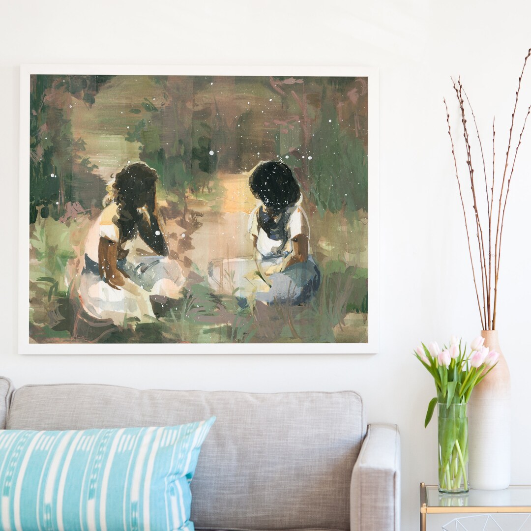 The Listeners . Extra Large Wall Art . Horizontal Giclee Art Print - Etsy