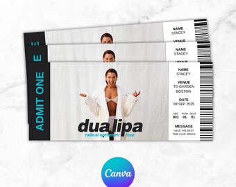Editable JLS the Club is Alive 2025 Hits Tour Concert Ticket, Digital ...