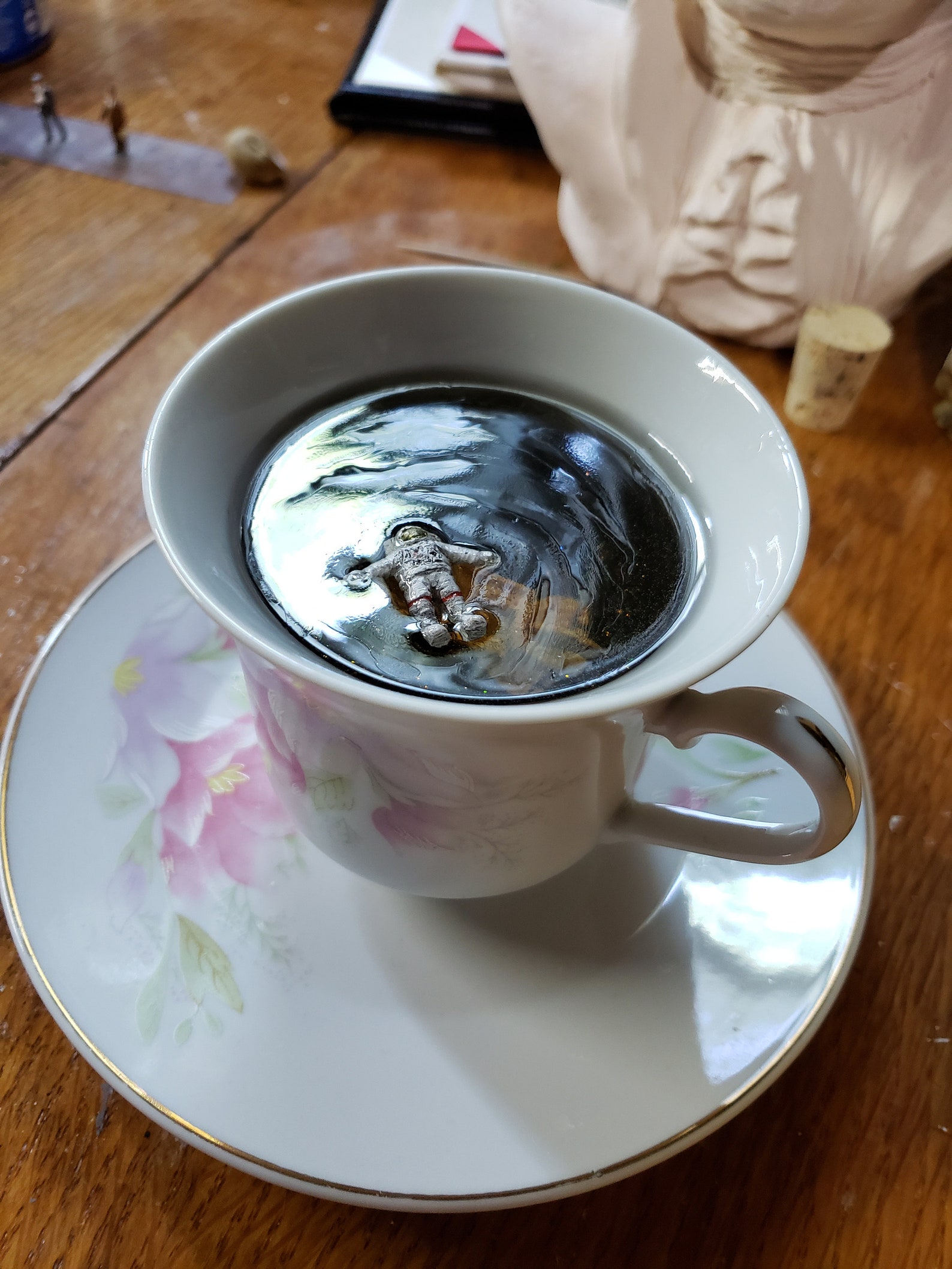 Galaxtea Cup, Tea Cup Outer Space Galaxy Astronaut Shuttle Ship Stars ...