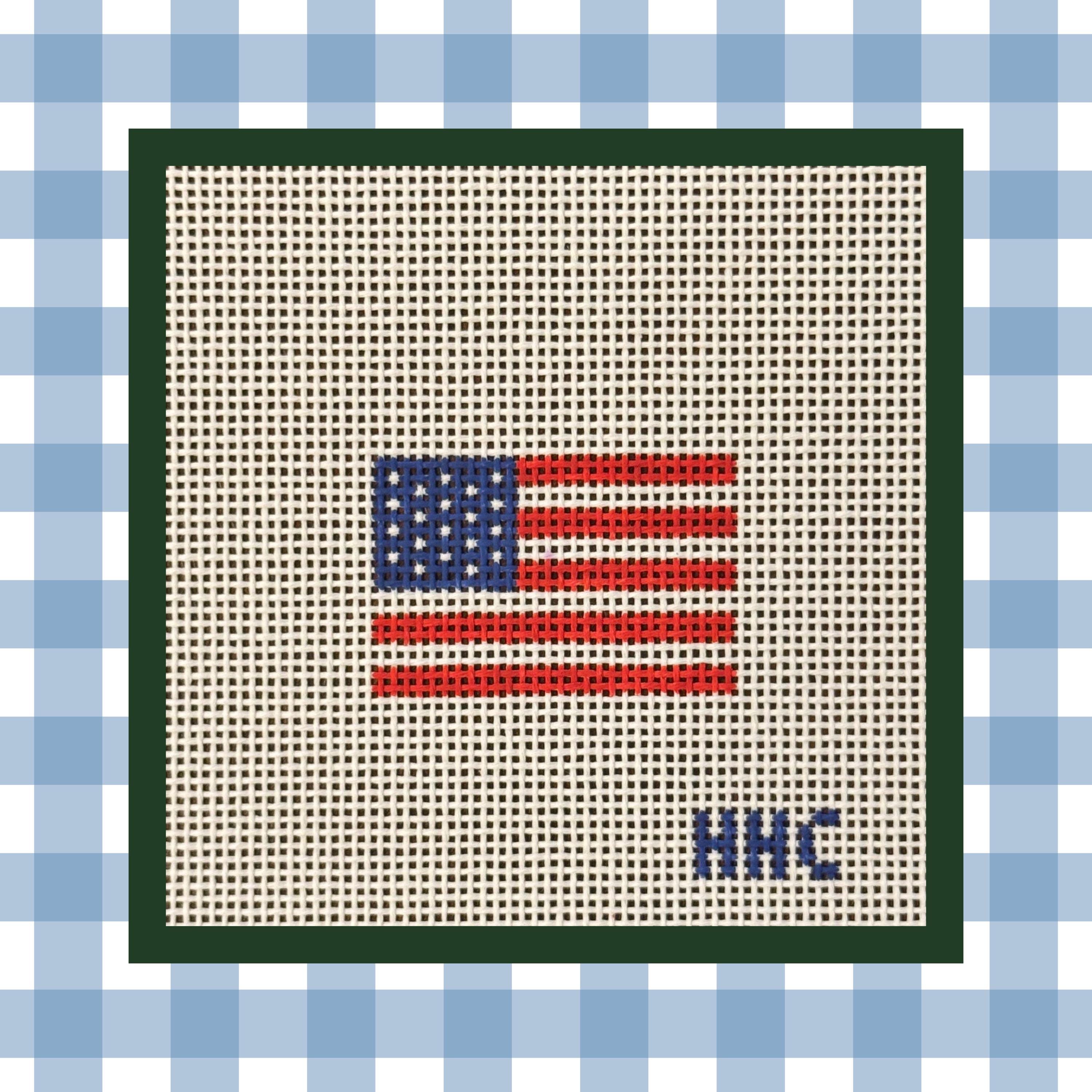 Mini American Flag Needlepoint Canvas - Etsy