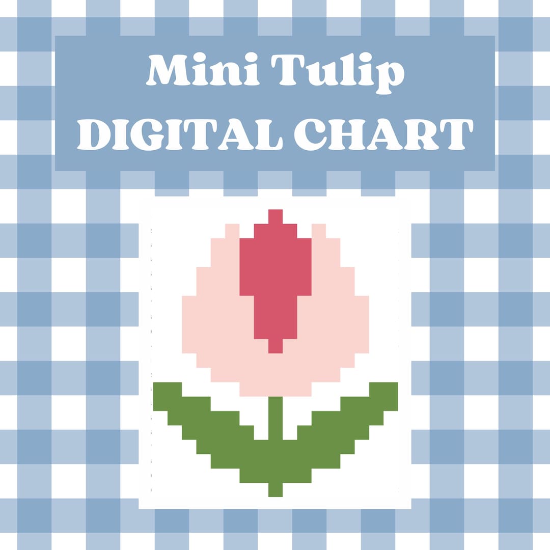 Mini Tulip Needlepoint Chart - Etsy