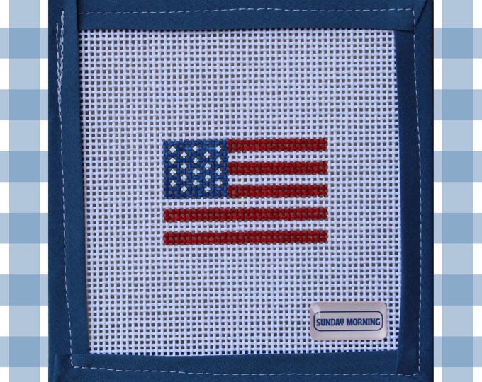 Mini American Flag Needlepoint Canvas - Etsy