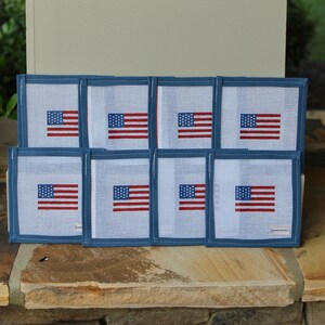 Mini American Flag Needlepoint Canvas - Etsy