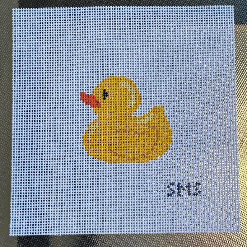 Mini Rubber Duck Needlepoint Canvas - Etsy