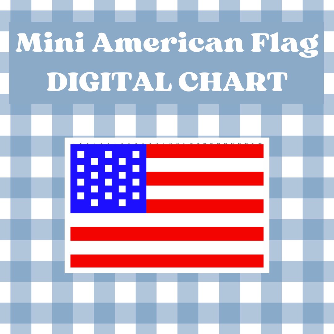 Mini American Flag Needlepoint Chart - Etsy