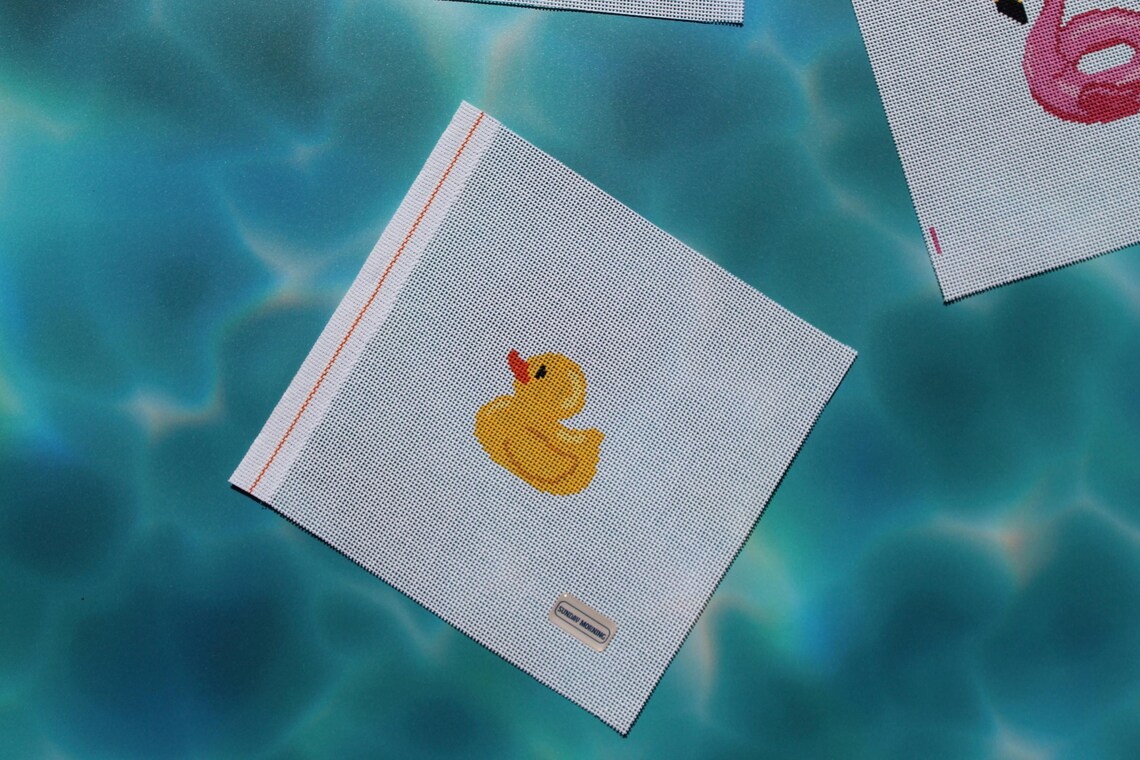 Mini Rubber Duck Needlepoint Canvas - Etsy