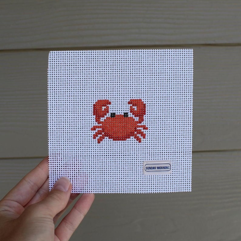 Mini Crab Needlepoint Canvas - Etsy