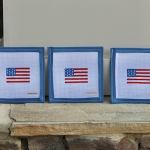 Mini American Flag Needlepoint Canvas - Etsy