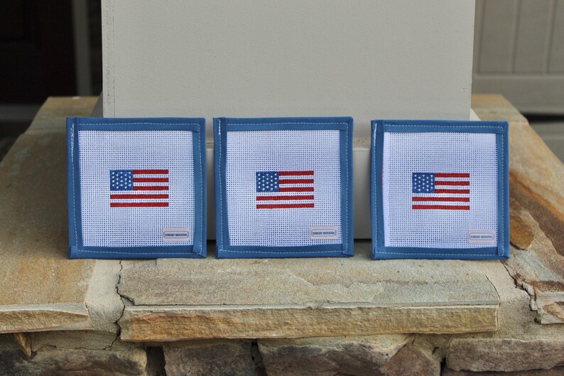 Mini American Flag Needlepoint Canvas - Etsy