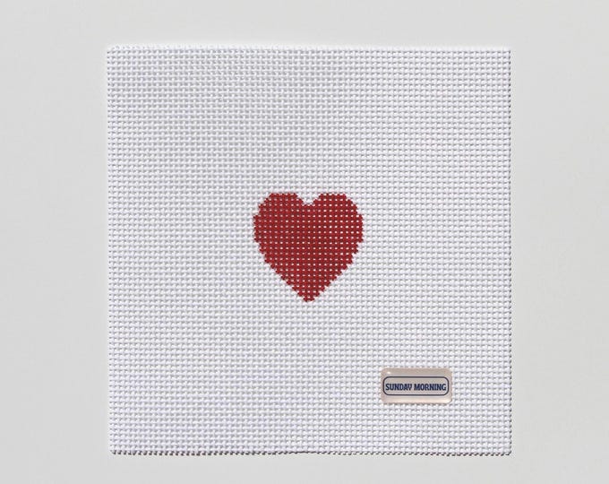 Mini Heart Needlepoint Canvas - Etsy