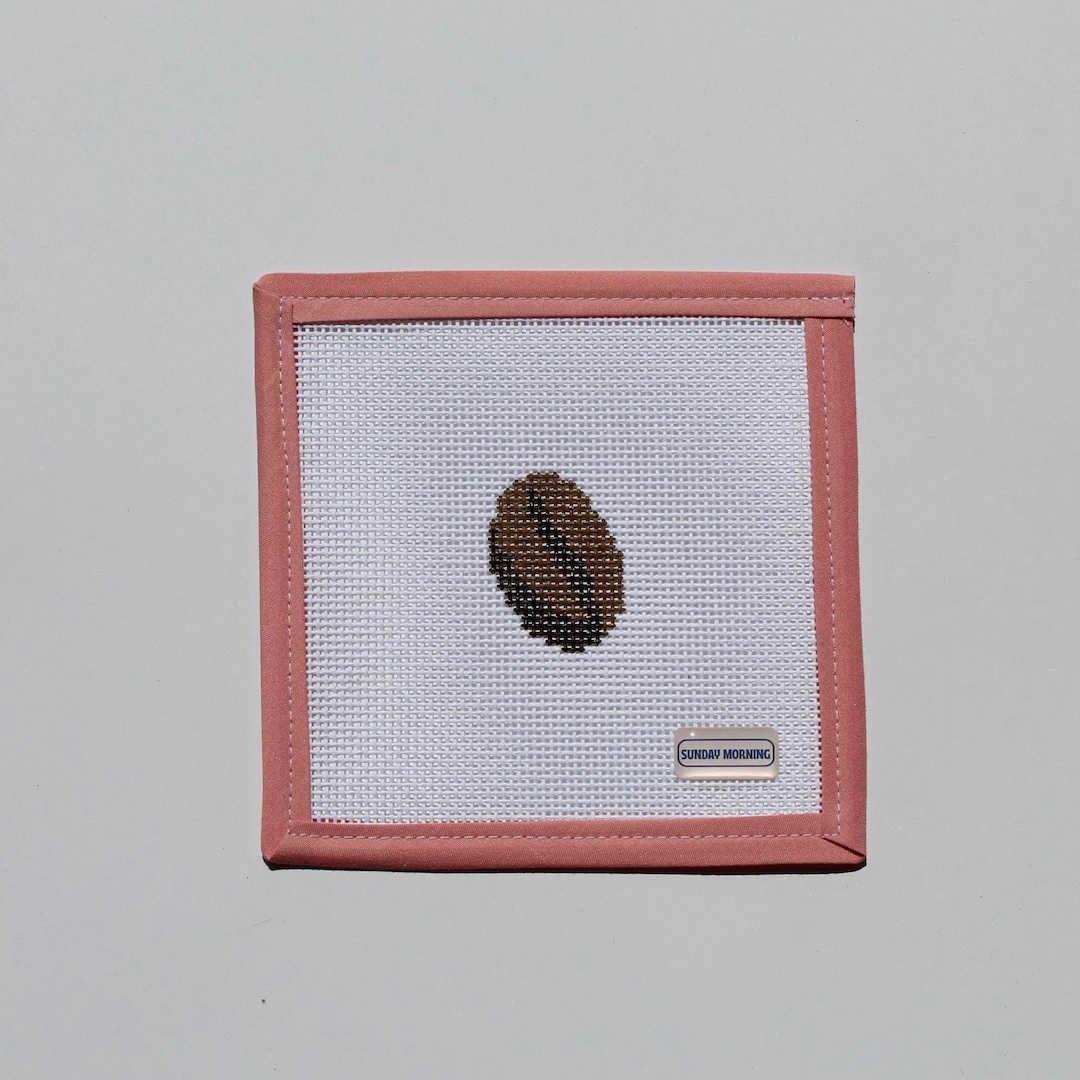 Mini Coffee Bean Needlepoint Canvas - Etsy