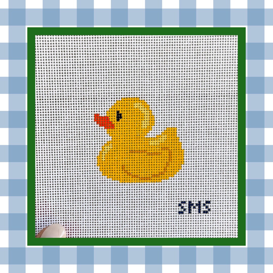 Mini Rubber Duck Needlepoint Canvas - Etsy