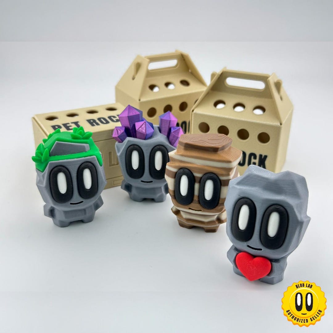 Adorable Pet Rock by Blob Lab | 3D Printed Fidget | Anxiety Relief ...