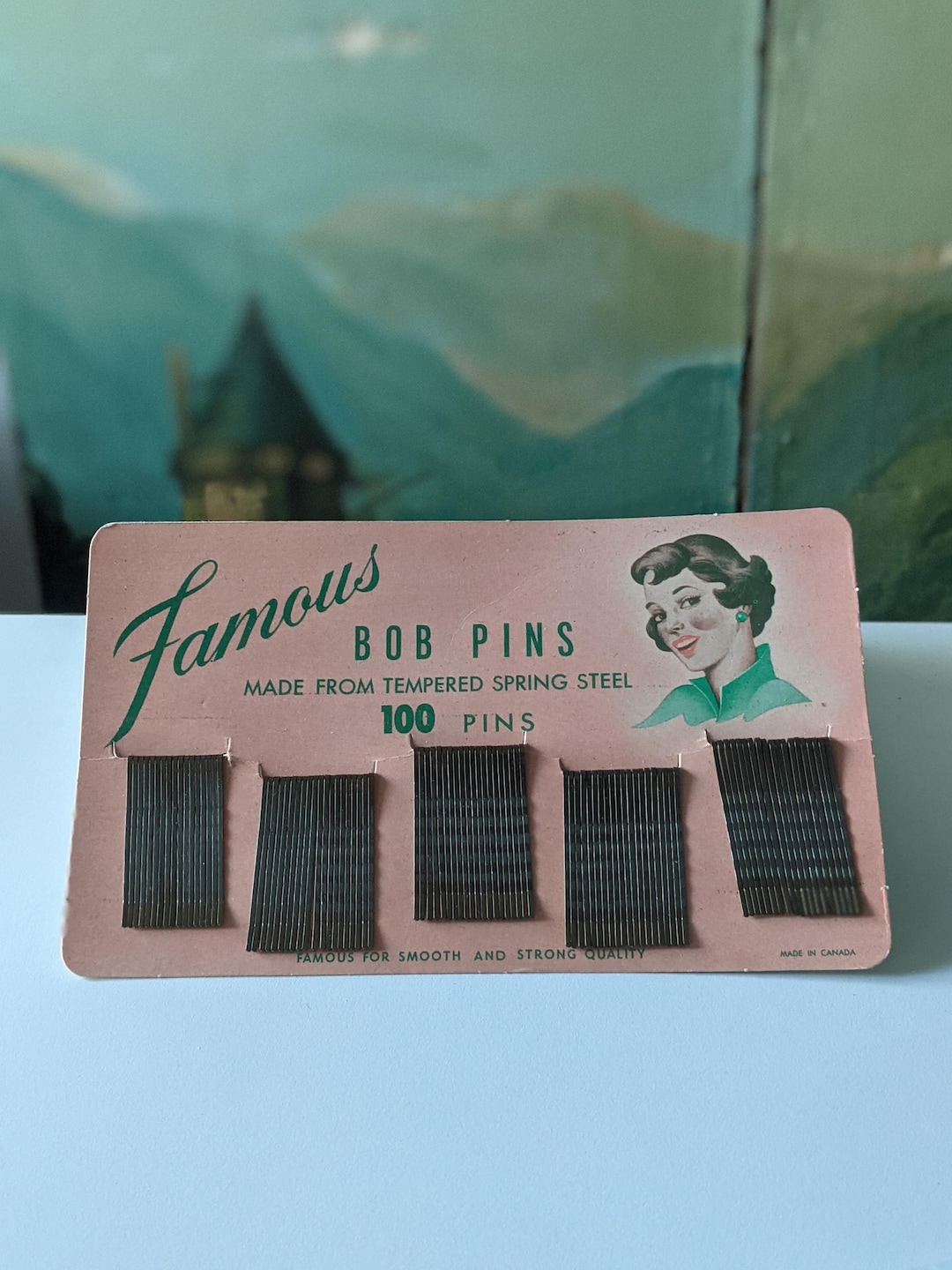 Vintage 1950s Famous Bob Pins on Original Rectangular Card - Etsy