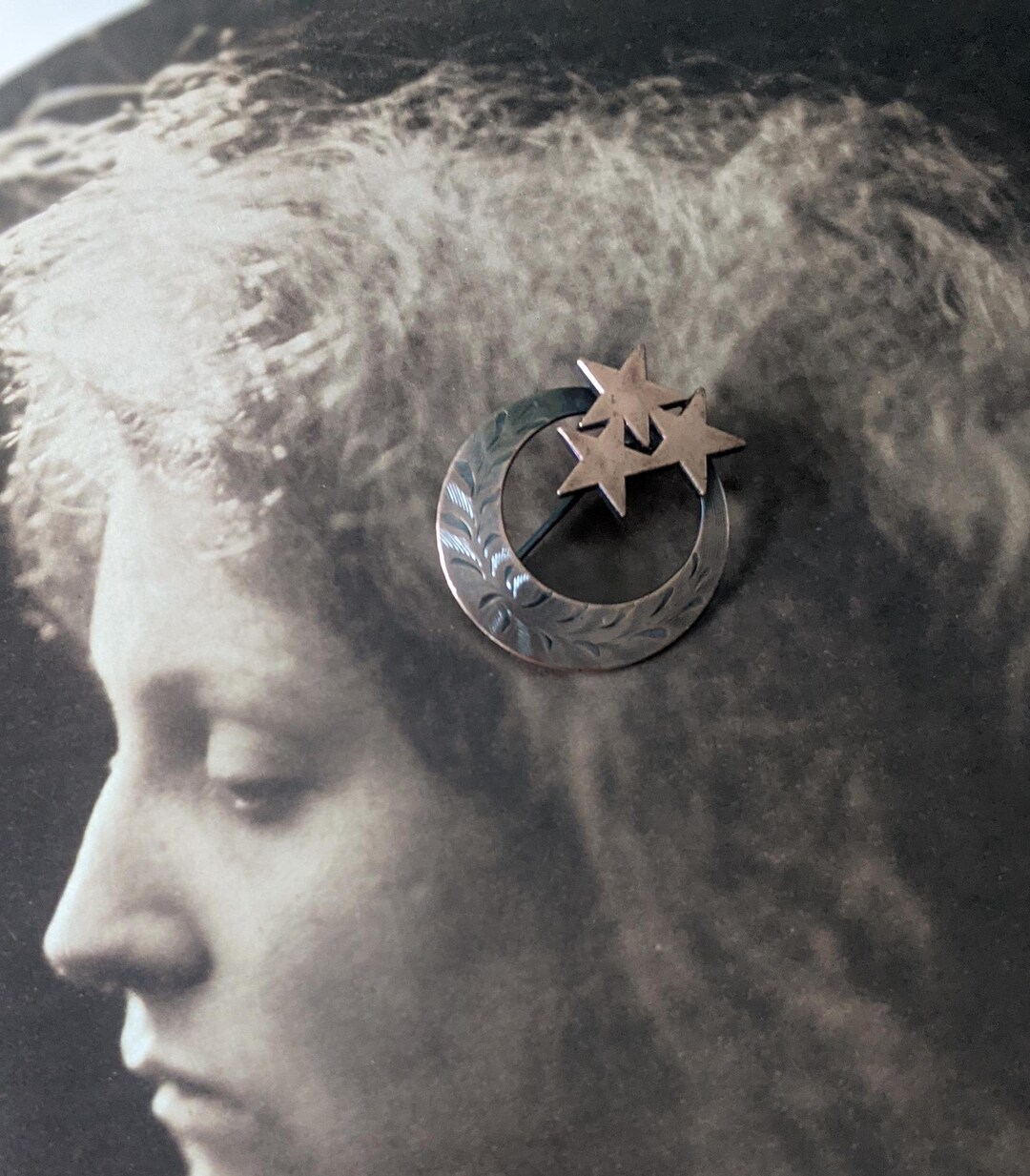 Vintage Birks Copper Moon and Stars Brooch Pin - Etsy