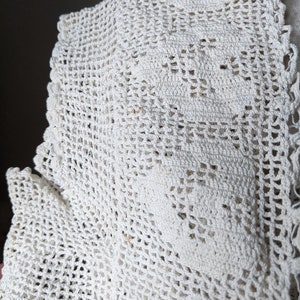 Antique 1910s 1920s Heart Motif Filet Crochet Yoke - Etsy