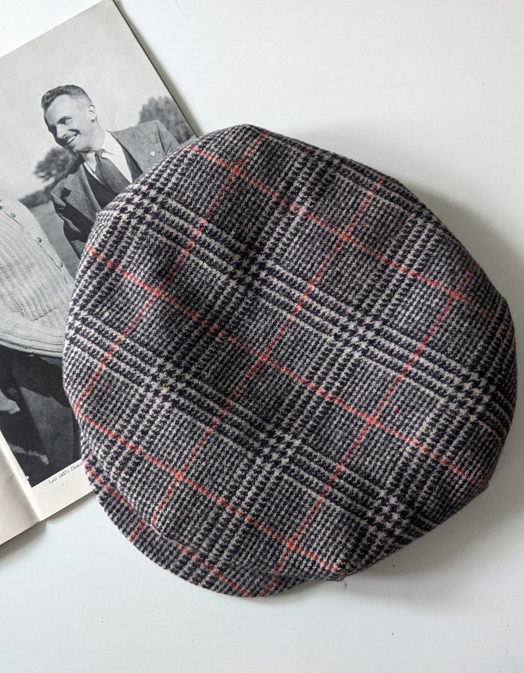 RARE Vintage 1930s Rite Fit Glen Check Prince of Wales Tweed Wool ...