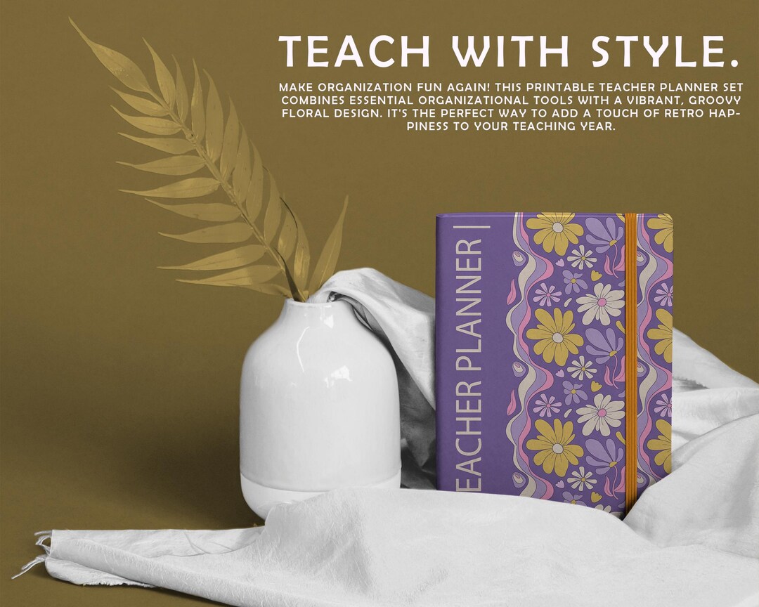 Printable Teacher Planner, Academic Organizer & Homework Log (PDF) - Etsy