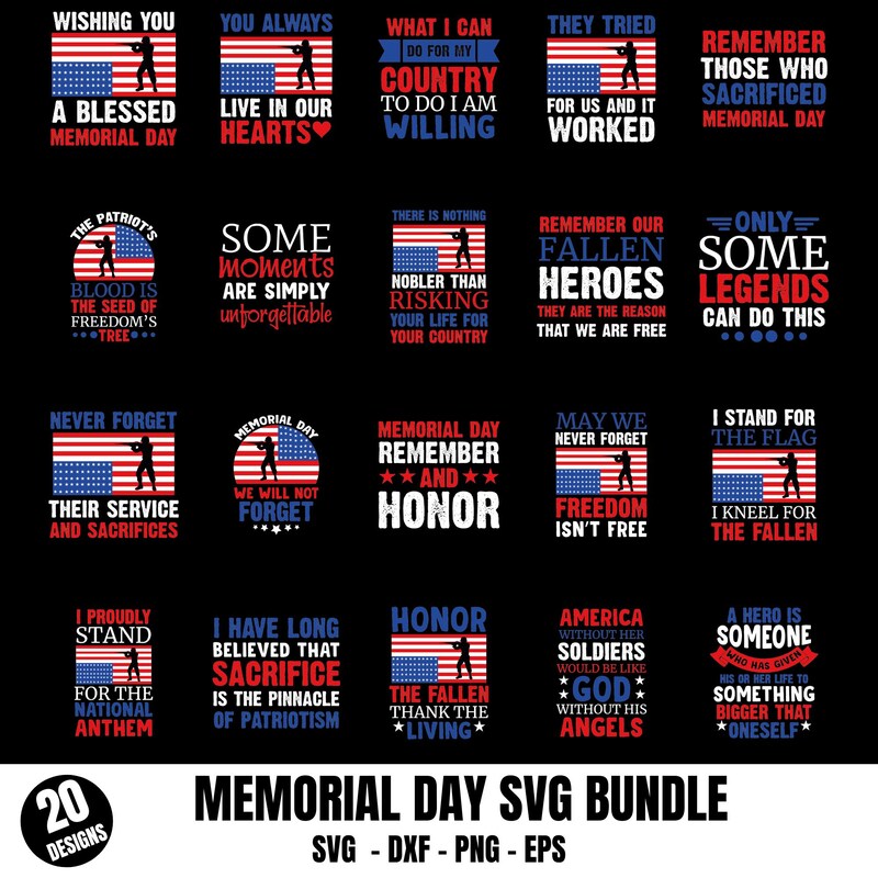 Memorial Day Svg - Etsy