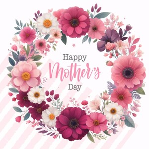 Floral Wreath Clipart for Mom : Mother’s Day Spring Botanical Designs ...