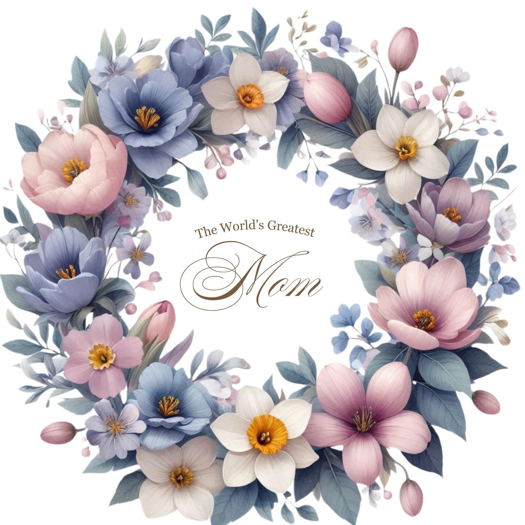 Happy Mother’s Day Clipart Bundle | 20 Spring Flower Clipart | Mother’s ...