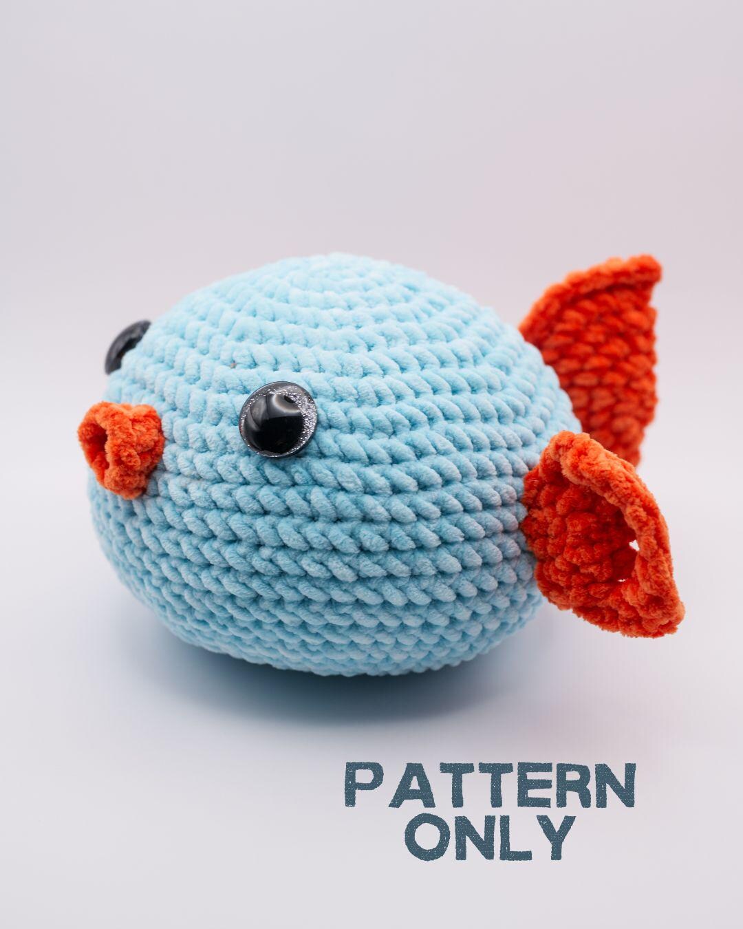 Pufferfish Crochet Pattern ENGLISH - Etsy