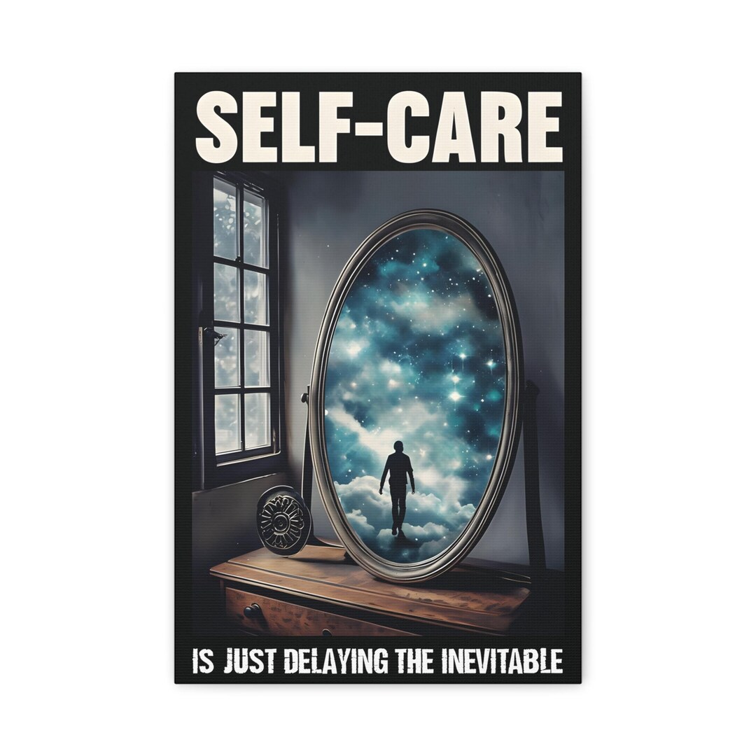 Self-care Canvas Print, Modern Wall Art, Inspirational Home Decor ...