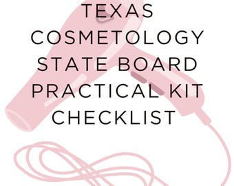Cosmetology State Board Exam Kit ( Texas) - Etsy