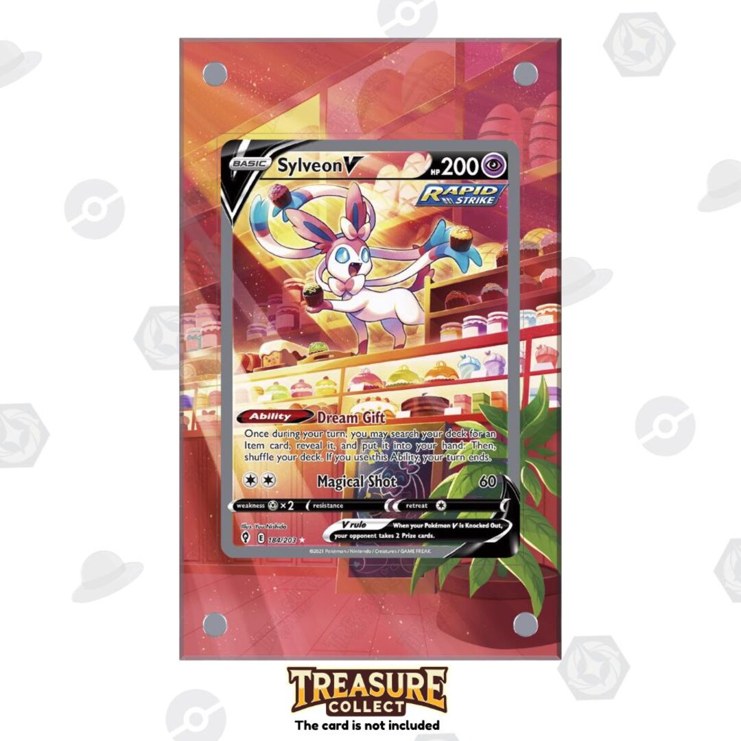 Sylveon V 184/203 - Pokémon Extended Artwork Display Case - Etsy