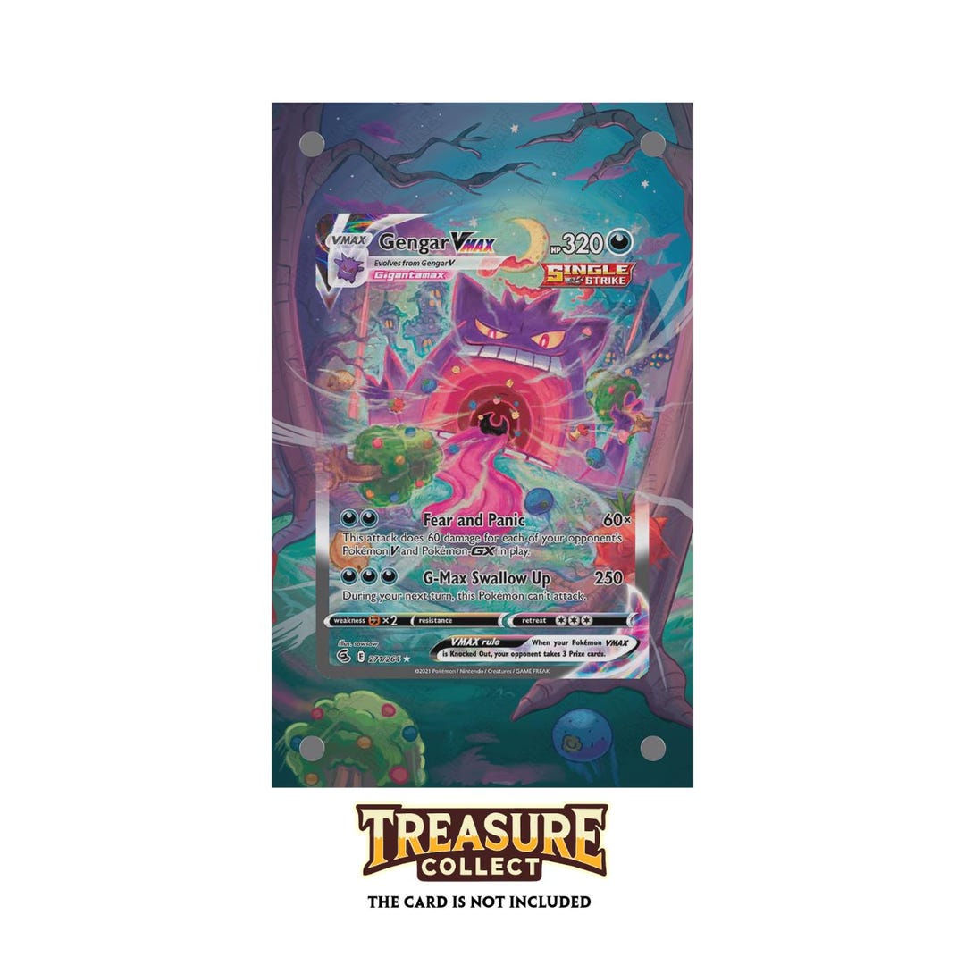Gengar VMAX 271/264 - Fusion Strike - Pokémon Extended Artwork Display ...