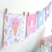 Ice Cream Bunting Banner | Two Sweet Party | Ice Cream Social Birthday ...