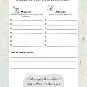 Couples Planner PDF | Relationship Goals & Bucket List Journal ...