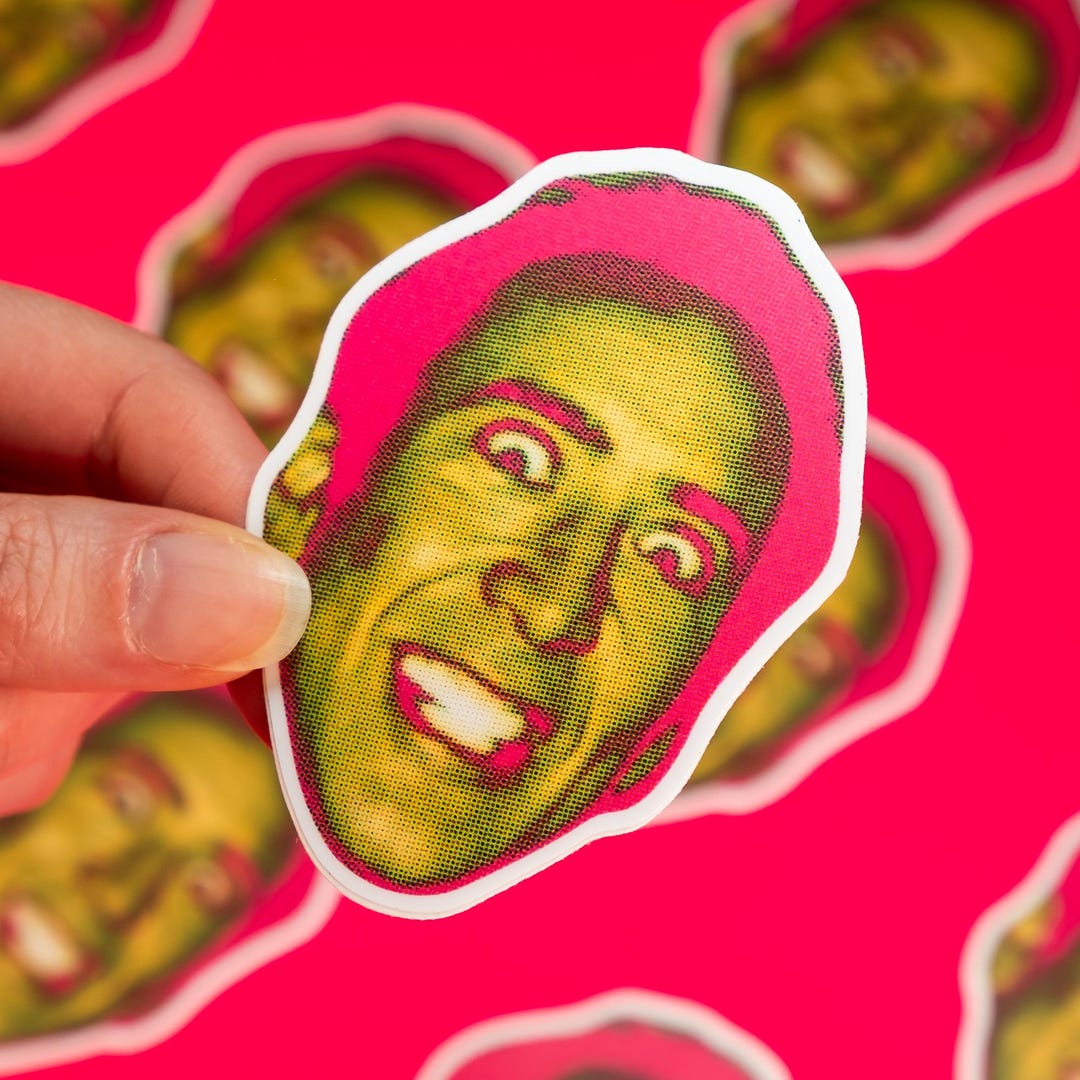 Nicolas Cage Vinyl Sticker | Crazy Cage Pop Art | Funky | Meme - Etsy
