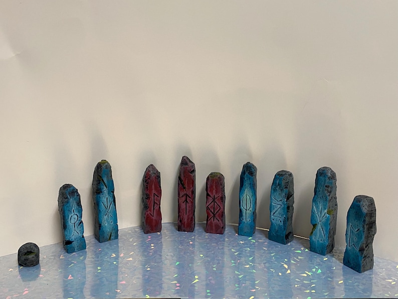 DND Rune Pillars | Magic | Art | Terrain | Norwegian | Nordic | Hand ...