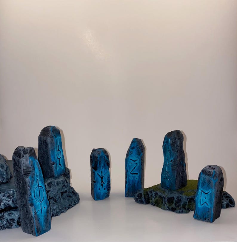 DND Rune Pillars | Magic | Art | Terrain | Norwegian | Nordic | Hand ...