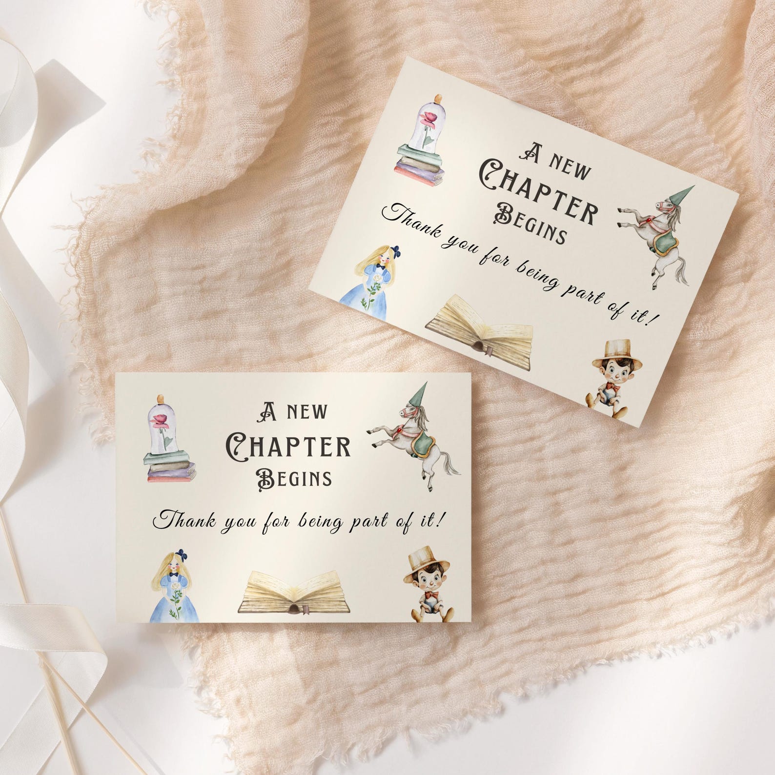 A New Chapter Begins Storybook Cover Baby Shower Invitation Bundle - Etsy