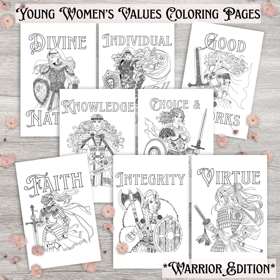 LDS Young Women’s Values Coloring Pages, Yw Coloring, Stake Young Women ...