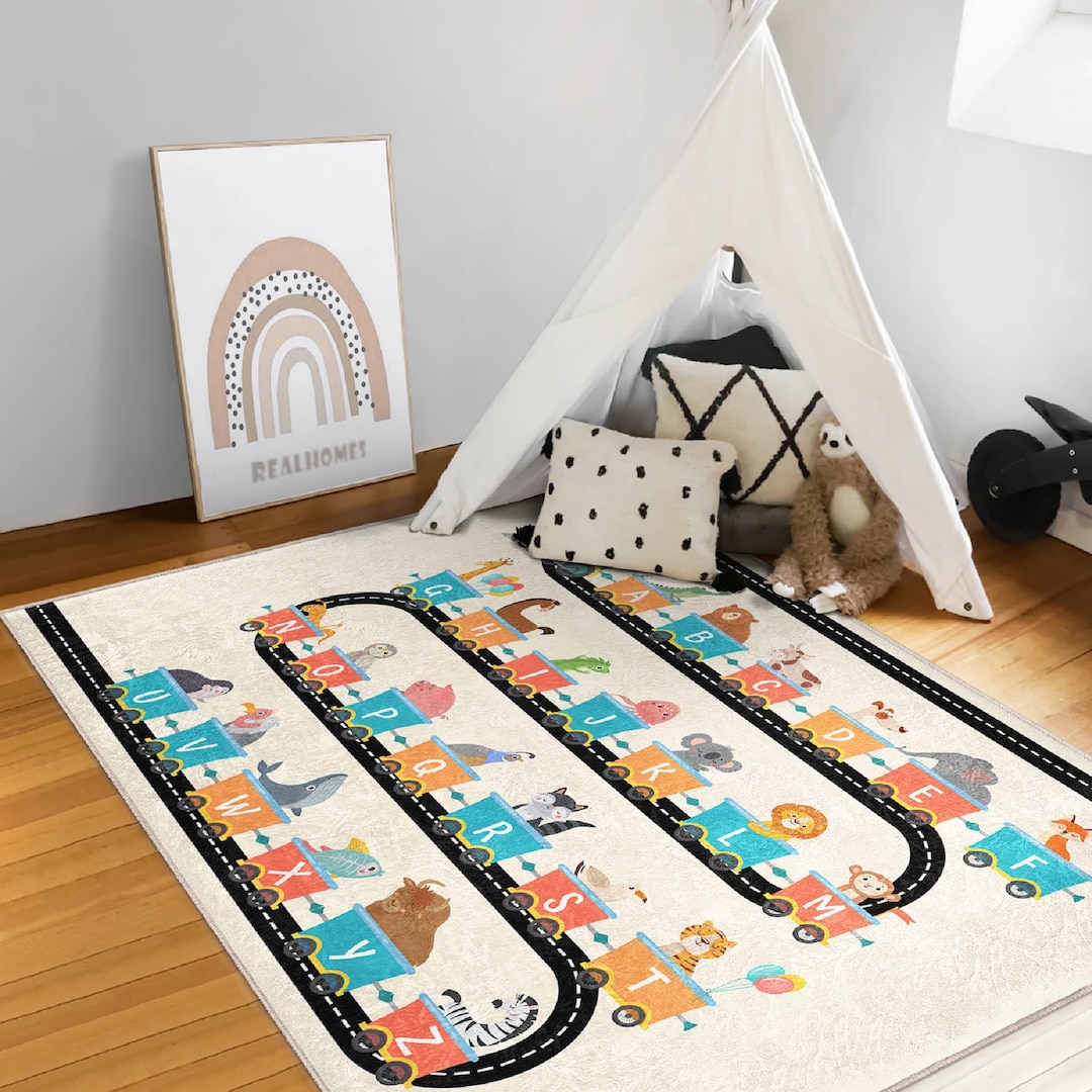 Math Times Nursery Rug|counting Preschool Carpet|children's Activity ...