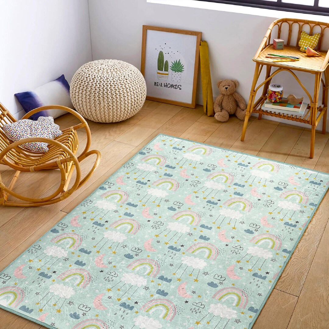 Kid's Sleep Themed Rug|colorful Child Bedroom Carpet|non-slip Whimsical ...