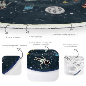 Solar System Round Rug: Space Theme Nursery Carpet - Etsy