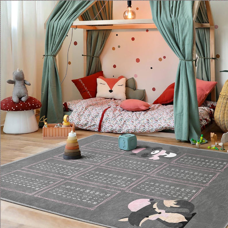Multiplication Table Preschool Carpet|math Times Anti-slip Rug|animal ...