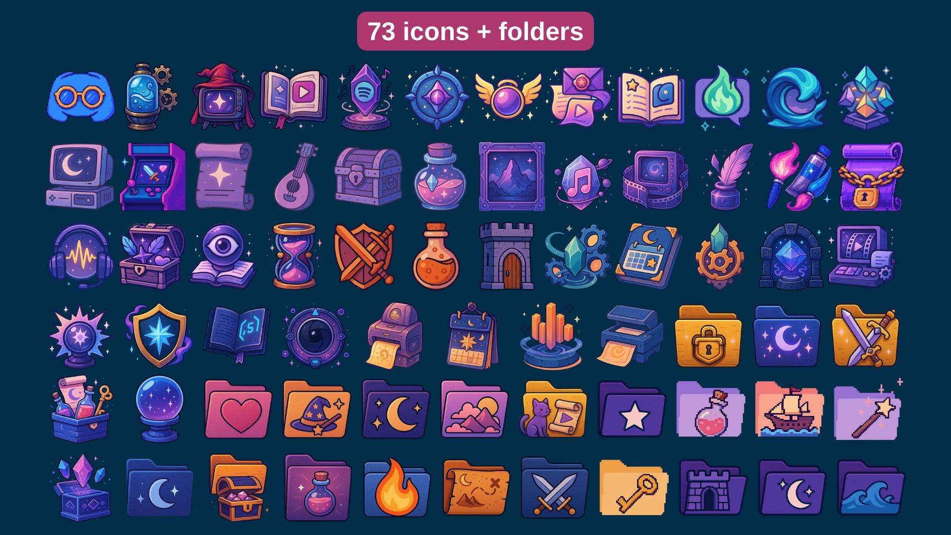 Y2K Retro Gaming Desktop Icons Pack + Cursor Pack - Dekstop Theme and ...