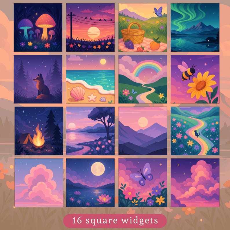 Dreamy Pastel Phone Wallpapers and App Icons Landscape Wallpaper Icon ...