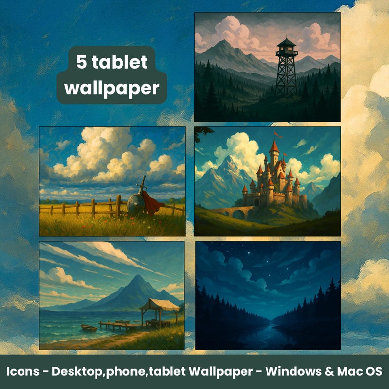 Medieval Desktop Organizer Folder Icons Desktop Aesthetic Desktop Theme ...